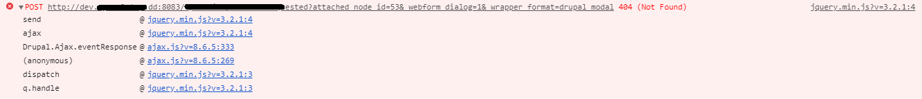 An AJAX HTTP error occurred.↵HTTP Result Code: 404 [#3024928] | Drupal.org